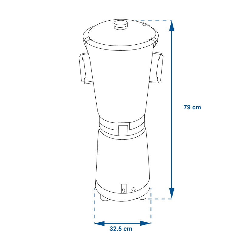 LICUADORA INDUSTRIAL VOLTEO DE MESA 12 LITROS INTERNATIONAL – Equilinea