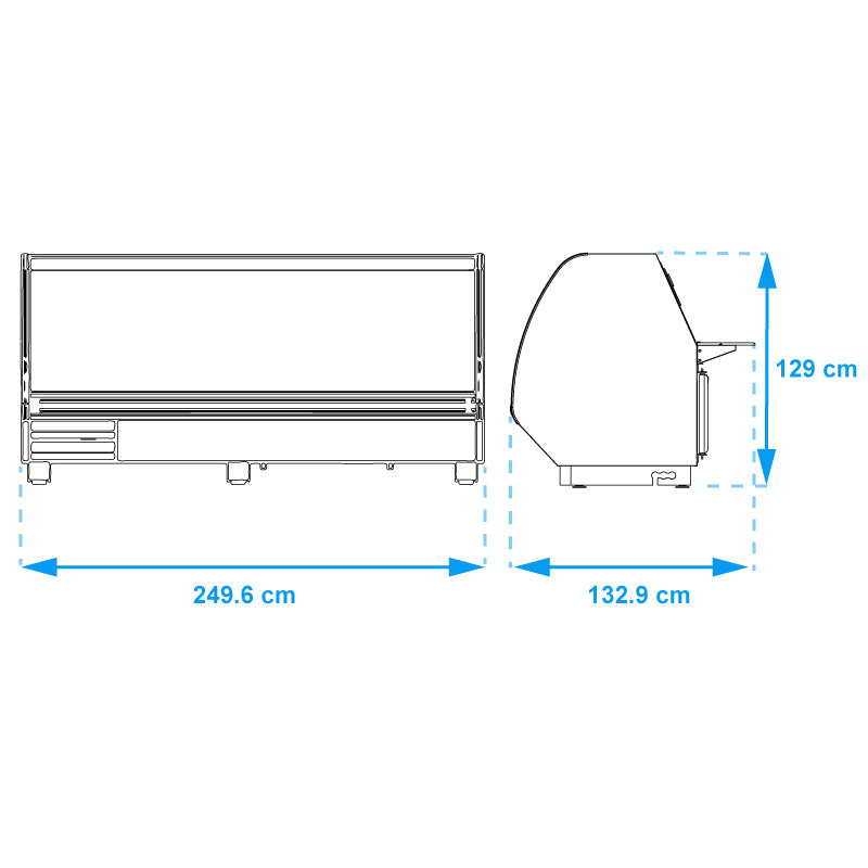 VITRINA CARNICERA IMBERA PHD-25B BLANCA – Equilinea
